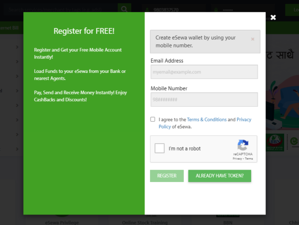 What is e-sewa and how to recharge Nepal Mobile number with e-sewa ...