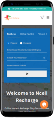 Recharge Ncell, NTC, Dish Home online from India - Ncell Recharge